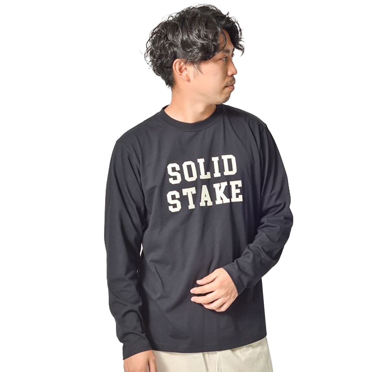 Snow Peak Solid Stake Felt Logo Long-Sleeve T-Shirt - Men's - Clothing