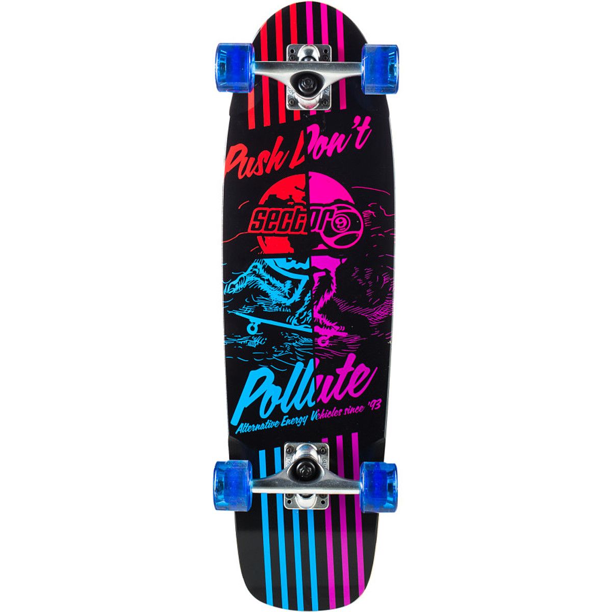 Sector 9 Skateboards Quadrant Complete Cruiser Board - Snowboard