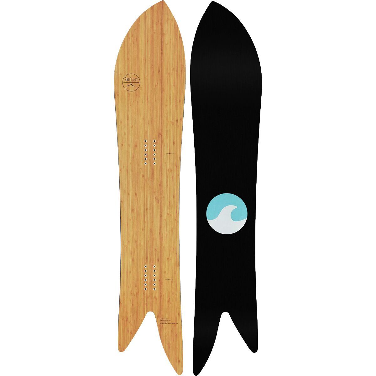 SnoPlanks Asym Fish Snowboard - Men's | Backcountry.com
