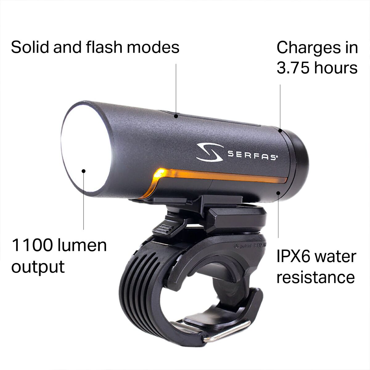 Serfas TSL-1100C True 1100 Commuter Headlight - Bike