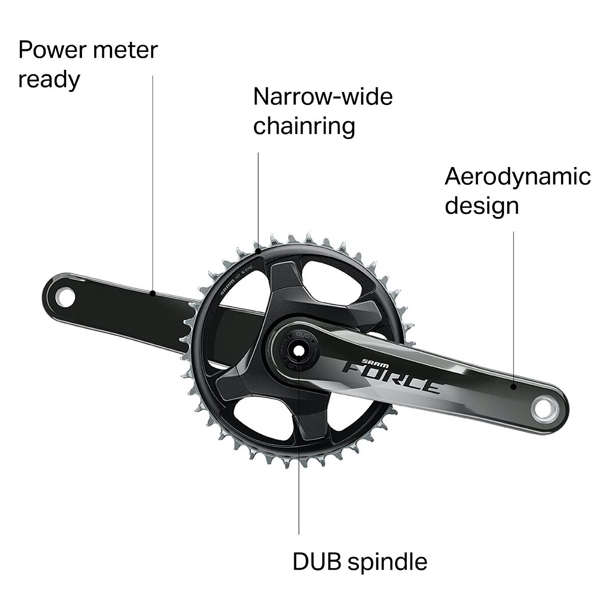 SRAM Force 1 DUB 12-Speed Crankset - Bike