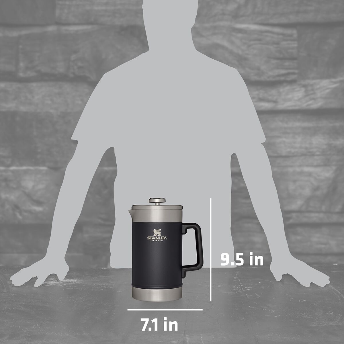 Stanley Classic Stay Hot French Press - 48oz - Hike & Camp