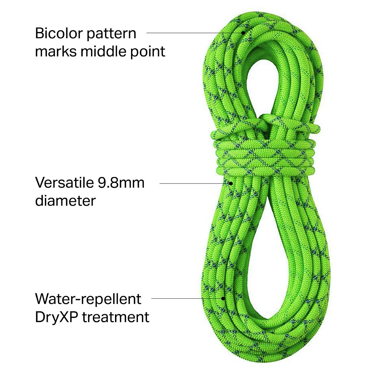 Sterling Evolution Velocity BiColor DryXP Rope - 9.8mm - Climb