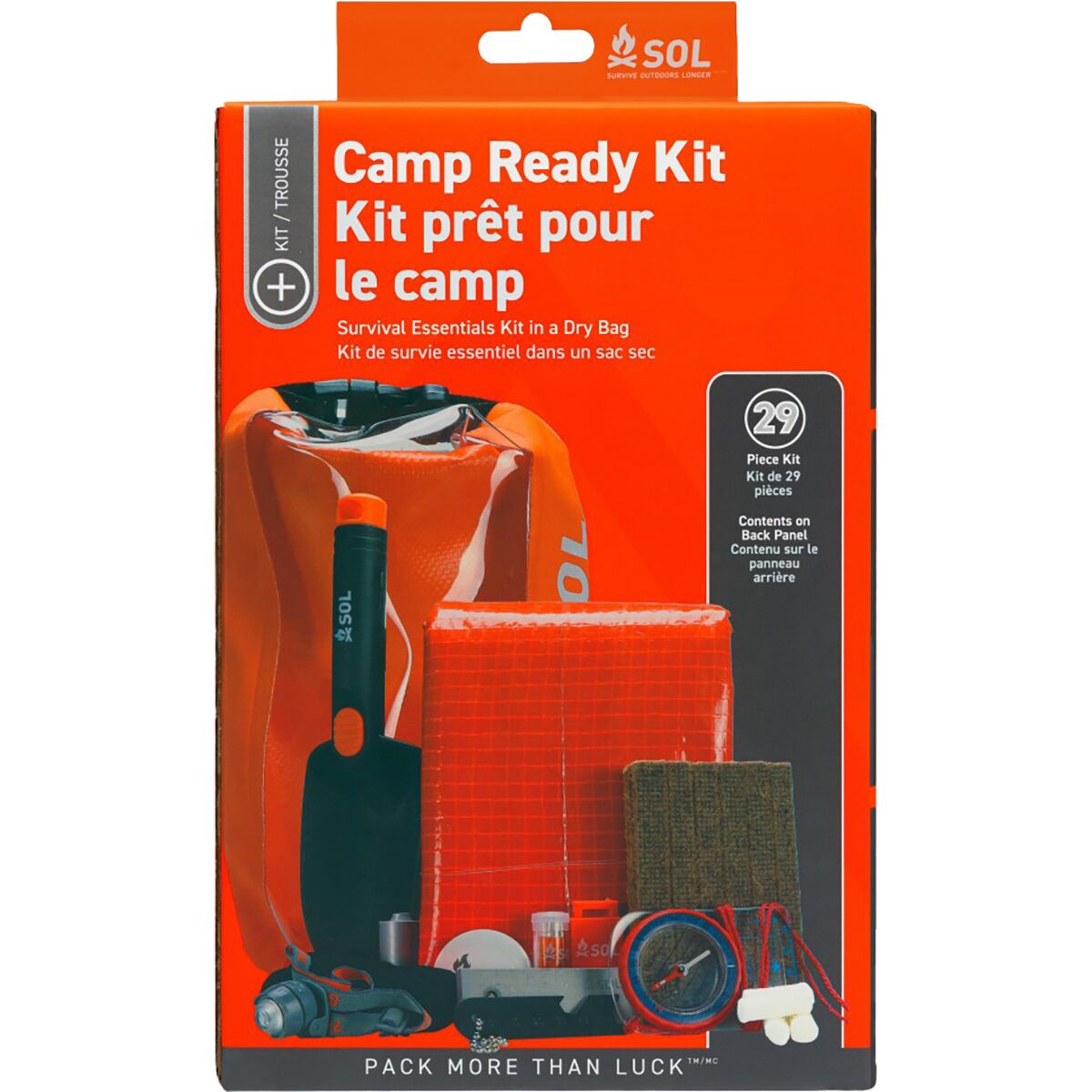 S.O.L Survive Outdoors Longer Camp Ready Survival Kit - Hike & Camp