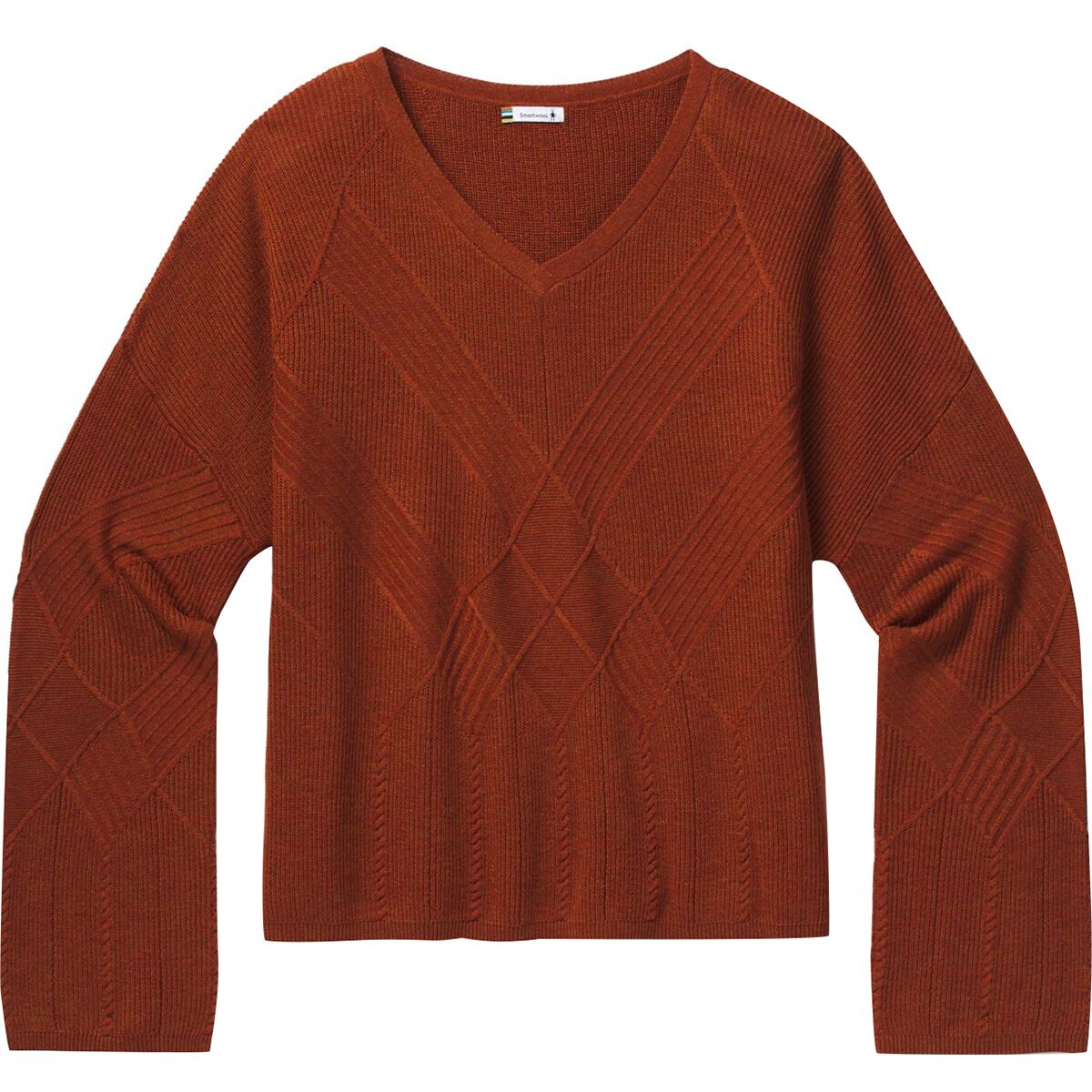 Smartwool Shadow Pine V-Neck Sweater - Women's | Backcountry.com