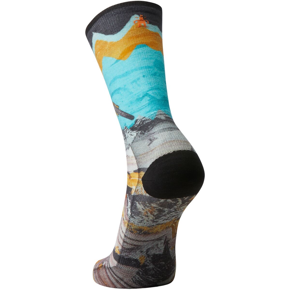 Smartwool Bike Zero Cushion Wolf Print Crew Socks - Bike