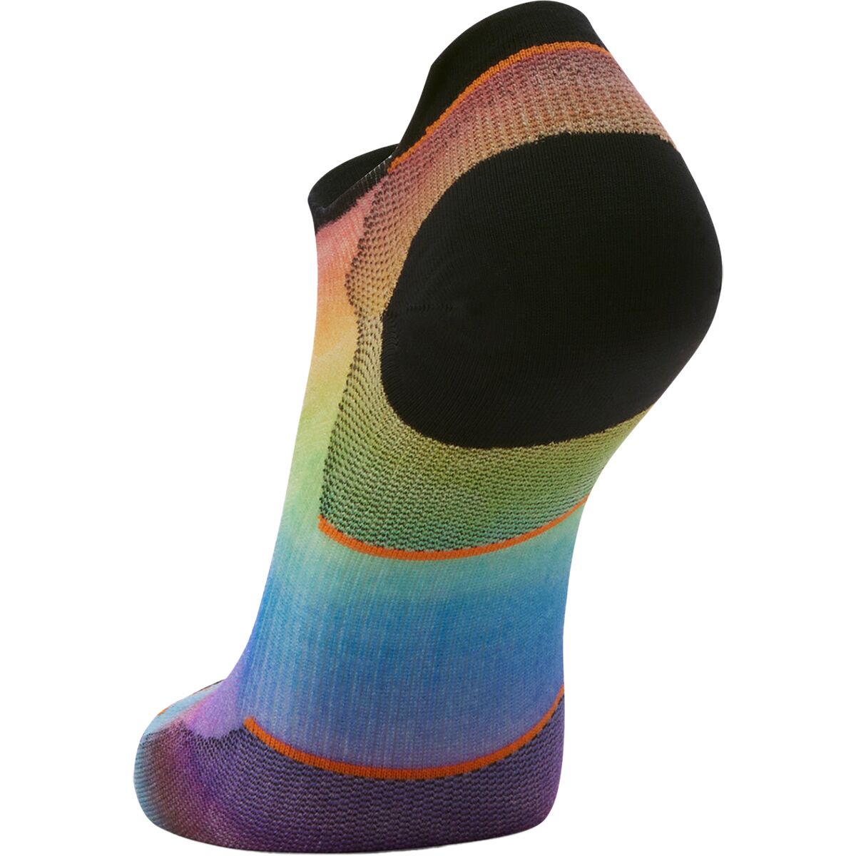 Smartwool Run Zero Cushion Pride Rainbow Print Low Ankle Socks - Clothing