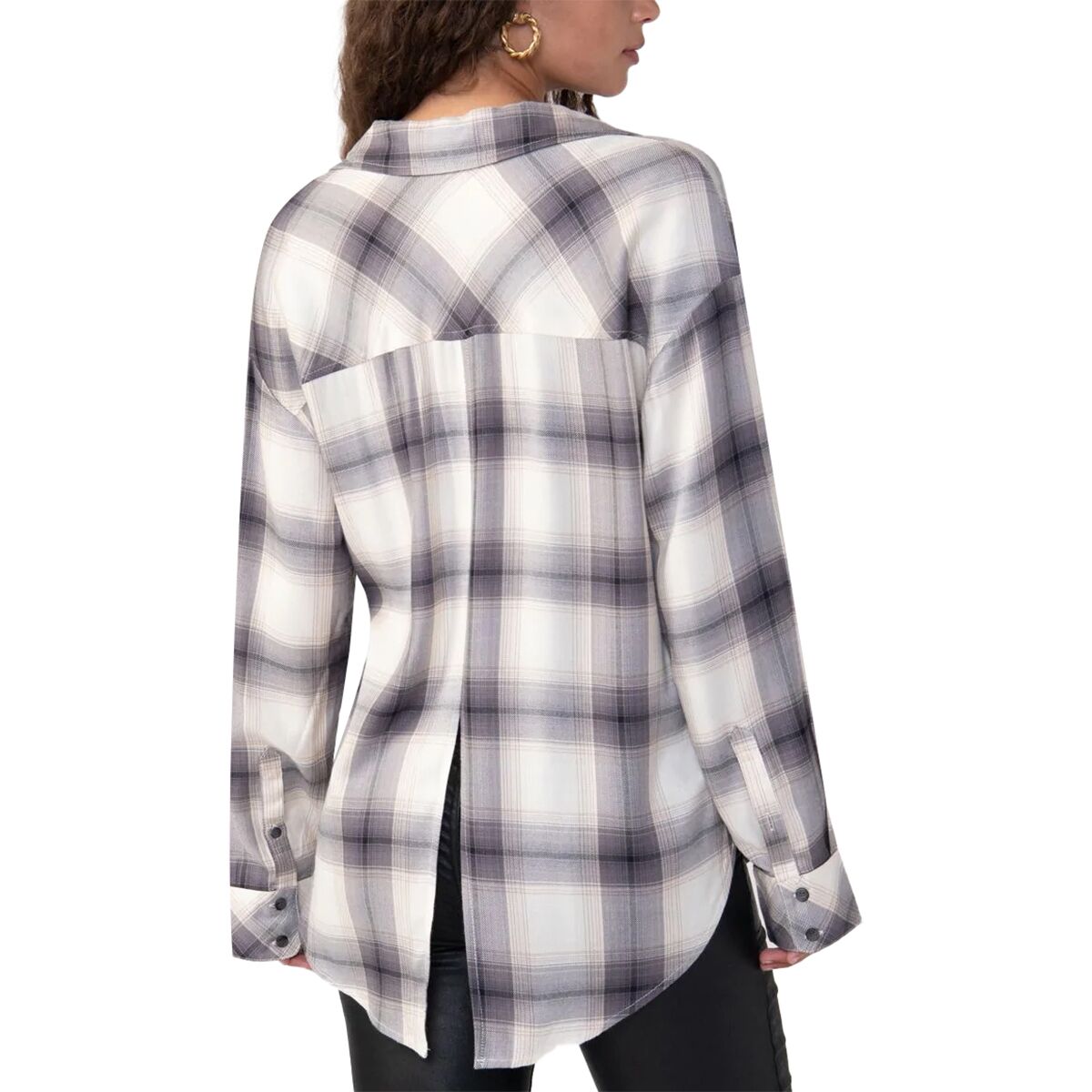 Sanctuary Slit Back Tunic Button Up Shirt - Women's - Clothing