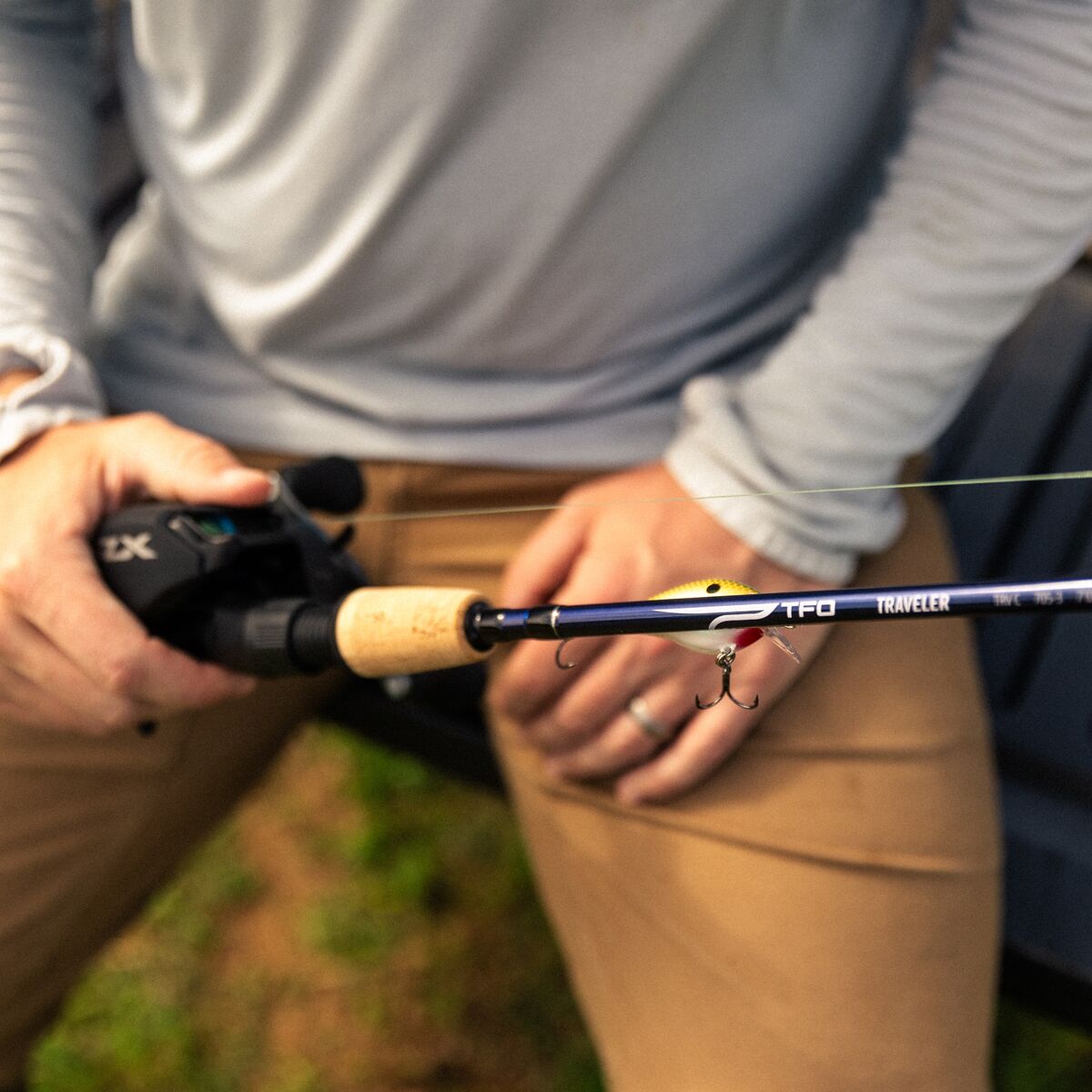 TFO Traveler Spinning Rod + Case + Sock - 3 Piece - Fishing