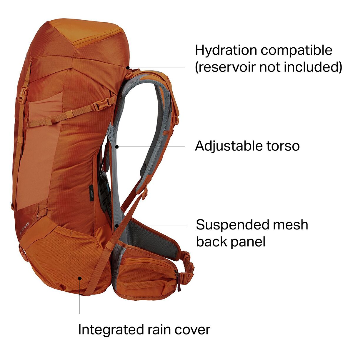 Thule Capstone 40L Backpack - Hike & Camp