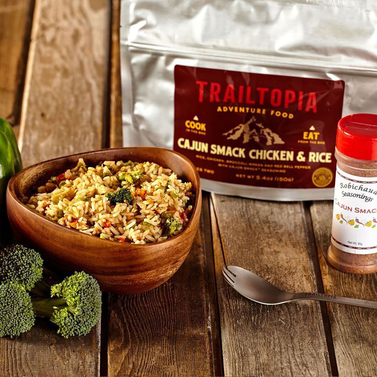 Trailtopia Cajun Smack Chicken & Rice - Single Serve - Hike & Camp