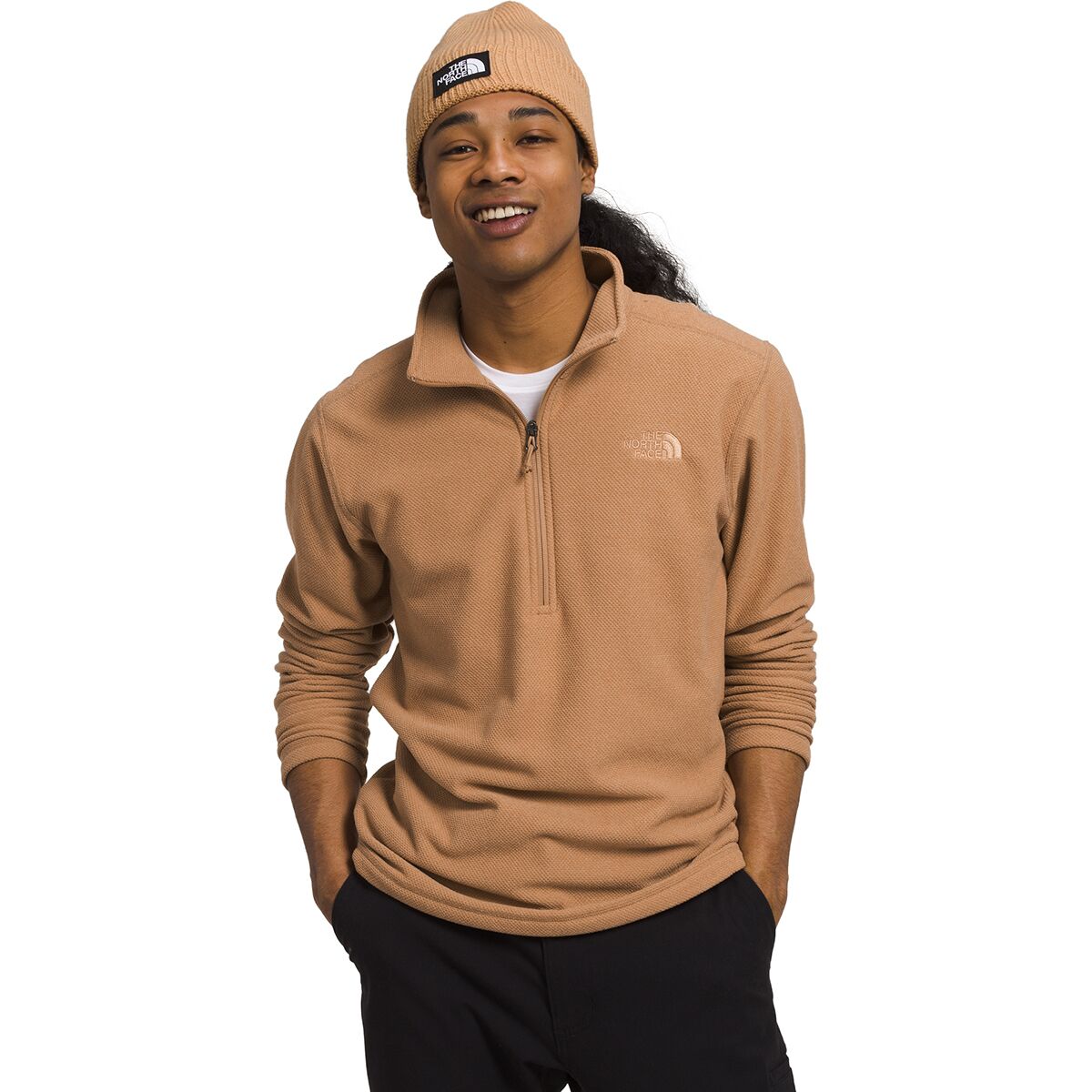 The North Face Textured Cap Rock 1/4-Zip Fleece Jacket - Men's - Clothing