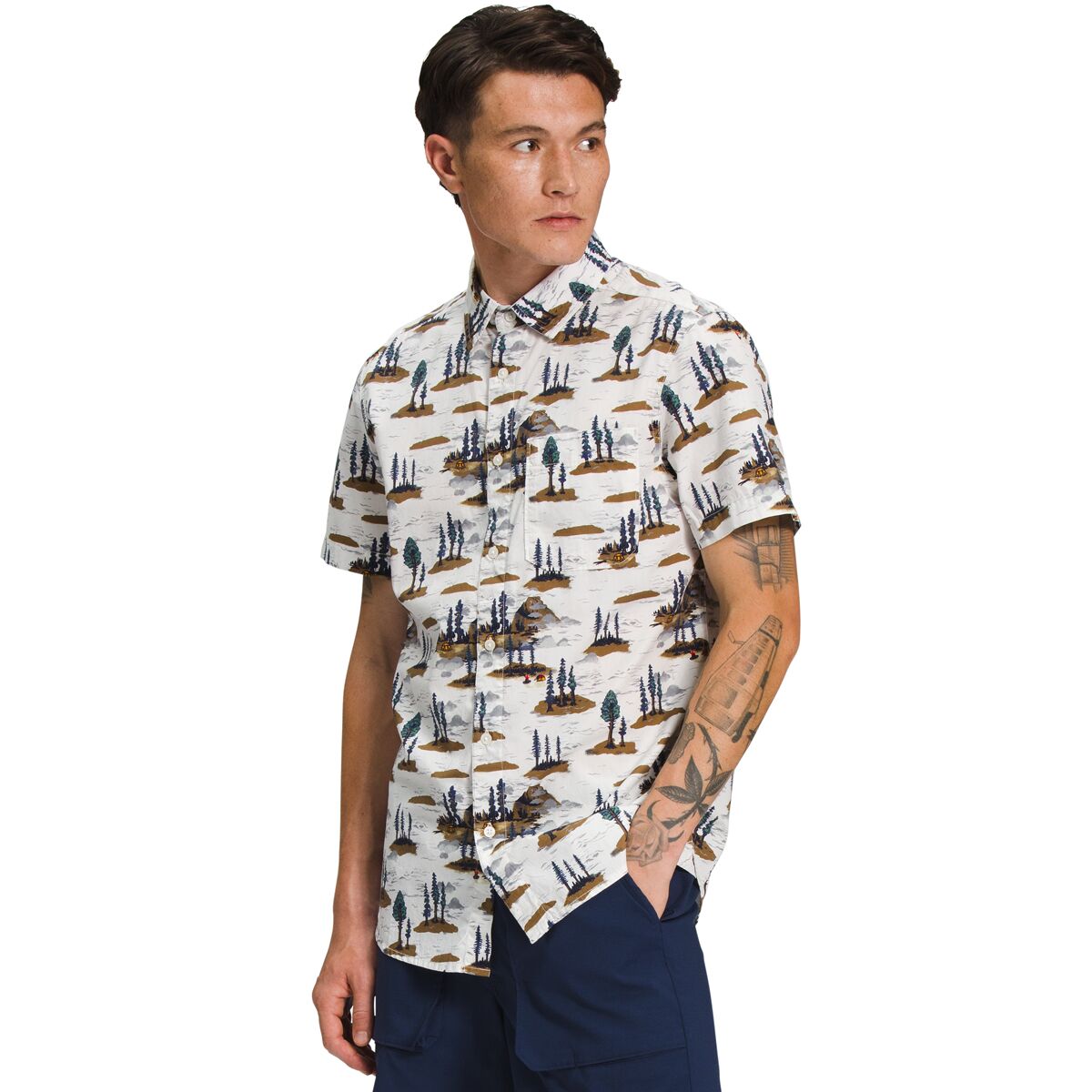 The North Face Short Sleeve Baytrail Pattern Shirt - Men's - Clothing