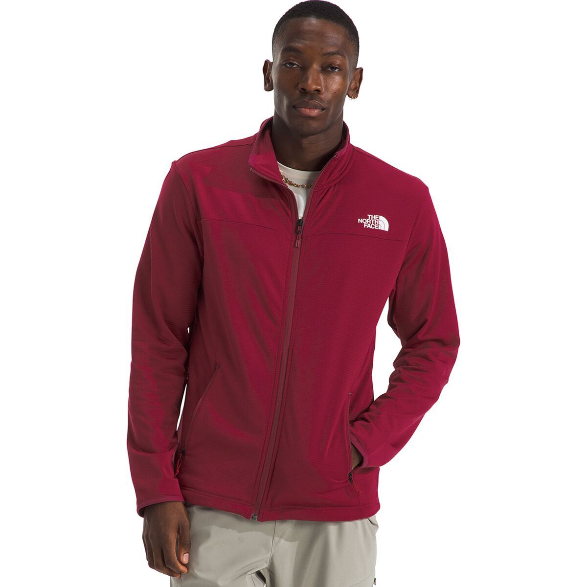 The North Face Cedar Trail Grid Fleece Full Zip Jacket - Men's - Clothing