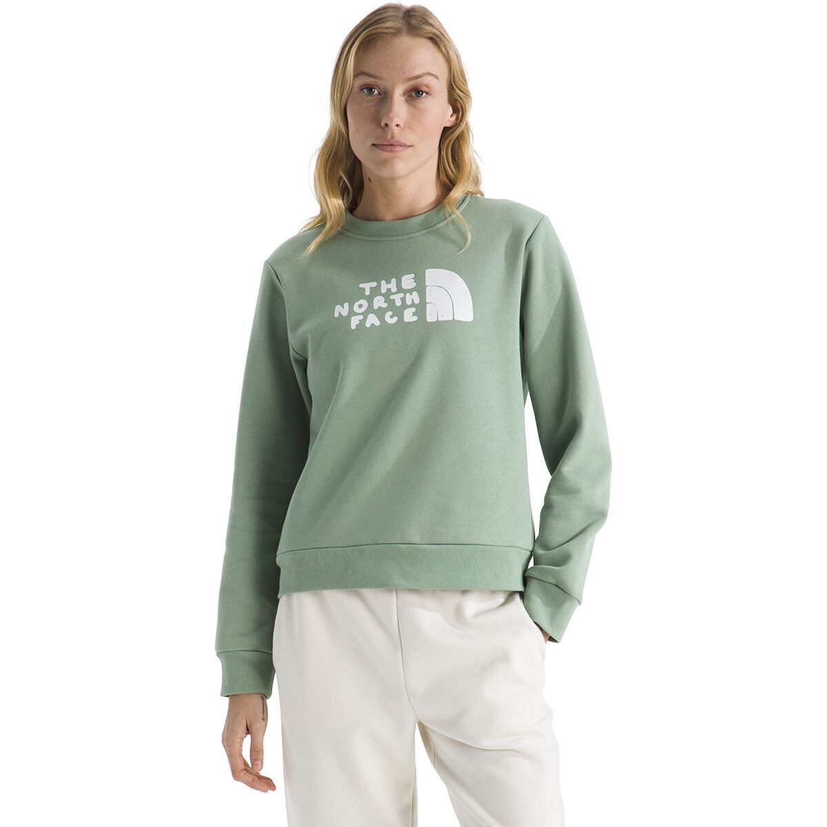 The North Face Evolution Sketch Logo Half Dome Crew Sweatshirt - Women ...
