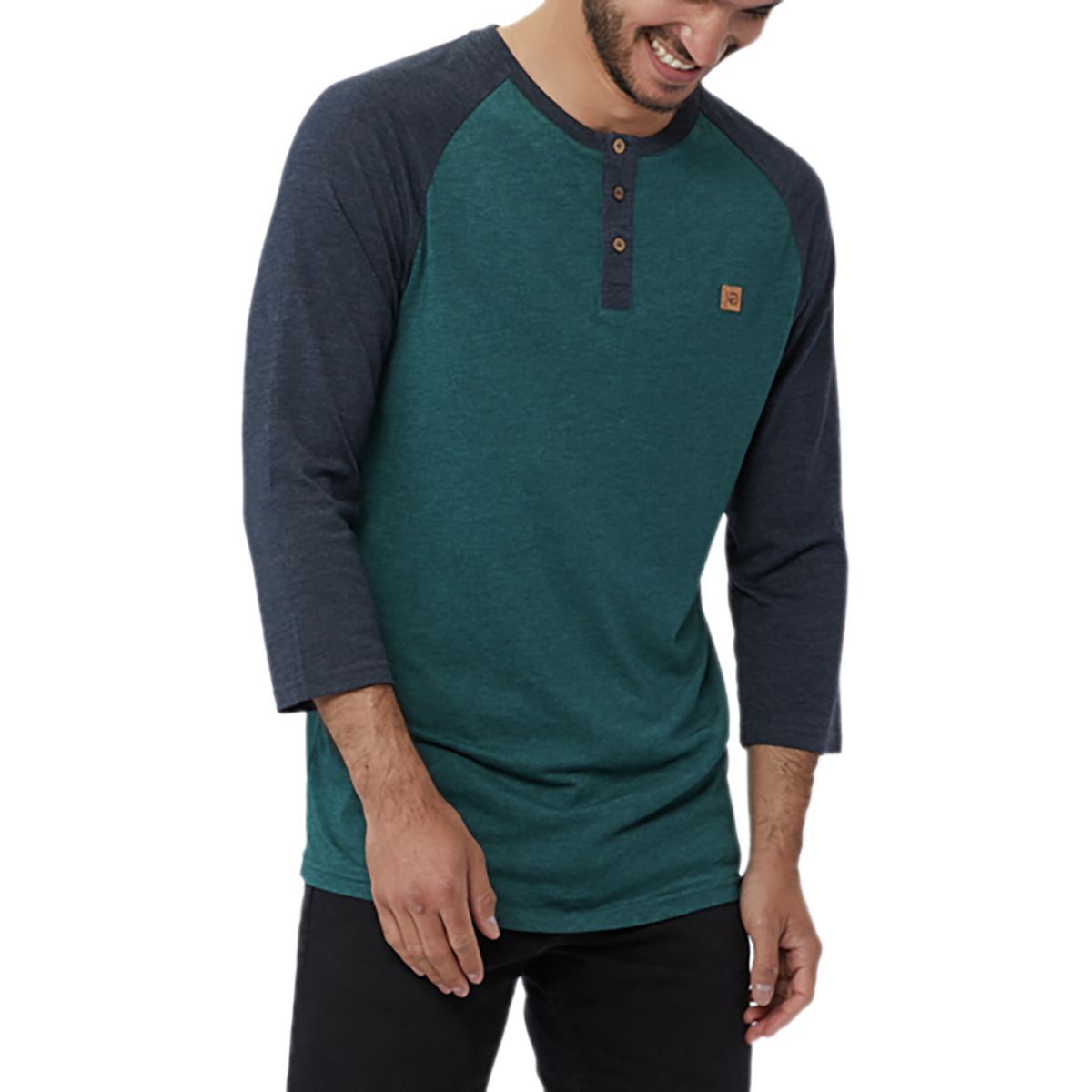Tentree Standard Henley 3/4-Sleeve Shirt - Men's - Clothing