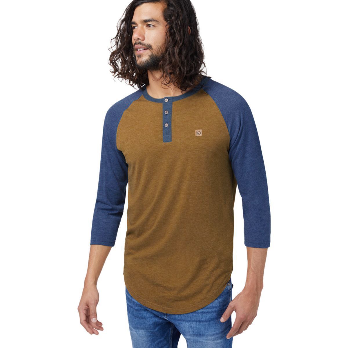 Tentree Standard Henley 3/4-Sleeve Shirt - Men's - Clothing