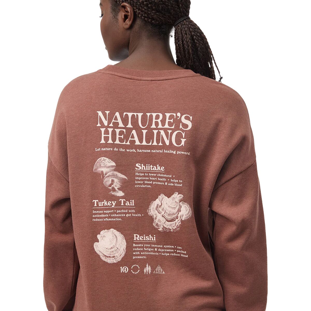 Tentree Nature's Healing Oversized Crew Sweater - Women's - Clothing