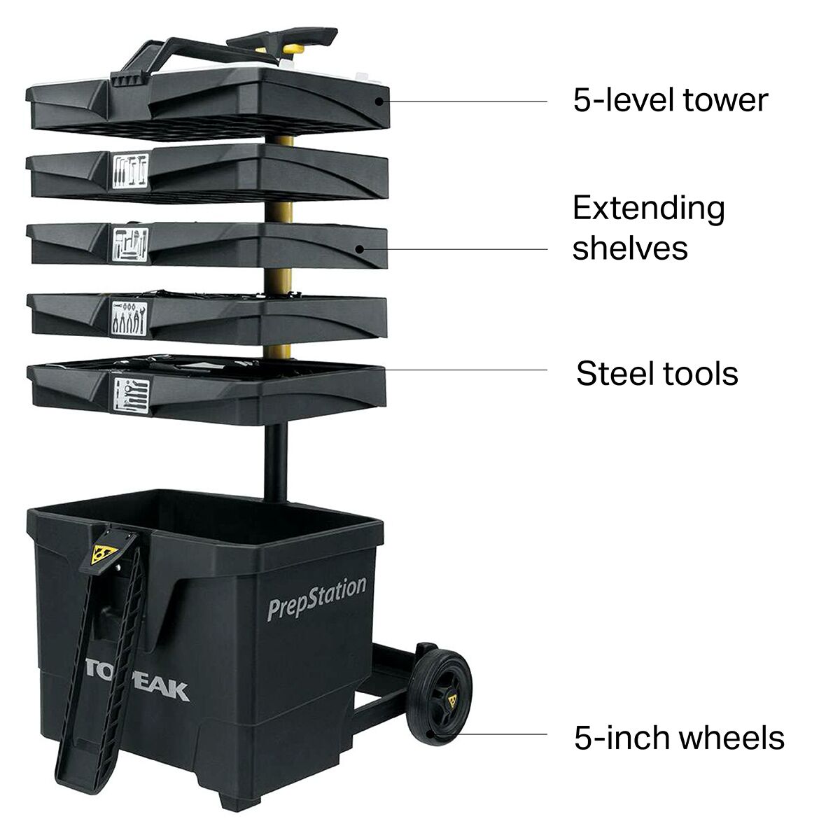 Topeak PrepStation 2 Rolling Tool Station + 55pc Tool Set - Bike