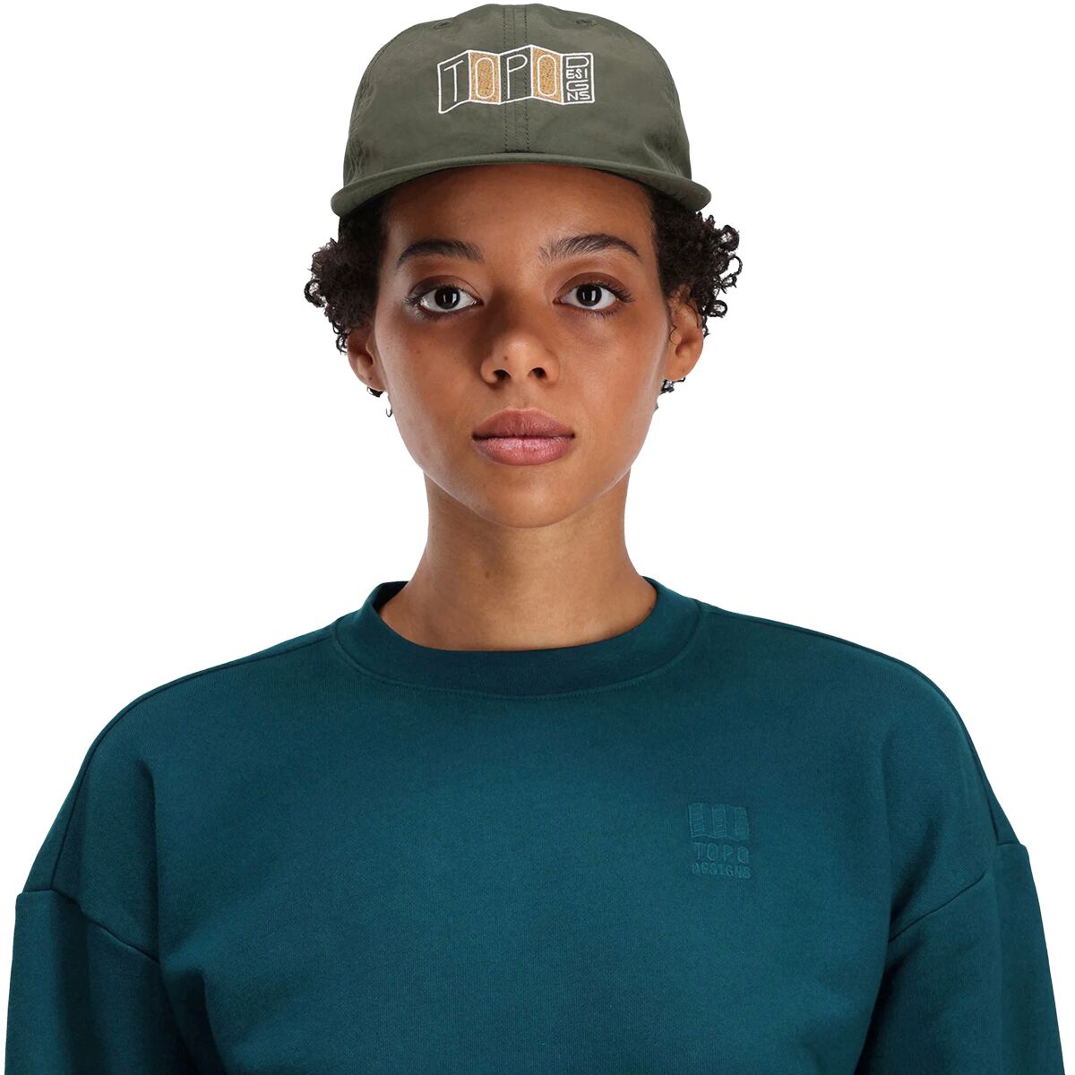 Topo Designs Nylon Ball Cap - Stacked Map - Accessories