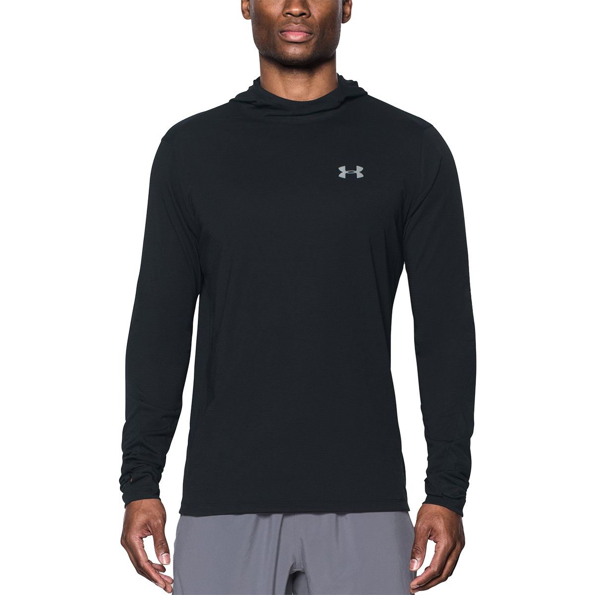 Under Armour Threadborne Run Mesh Long-Sleeve Hooded Shirt - Men's ...