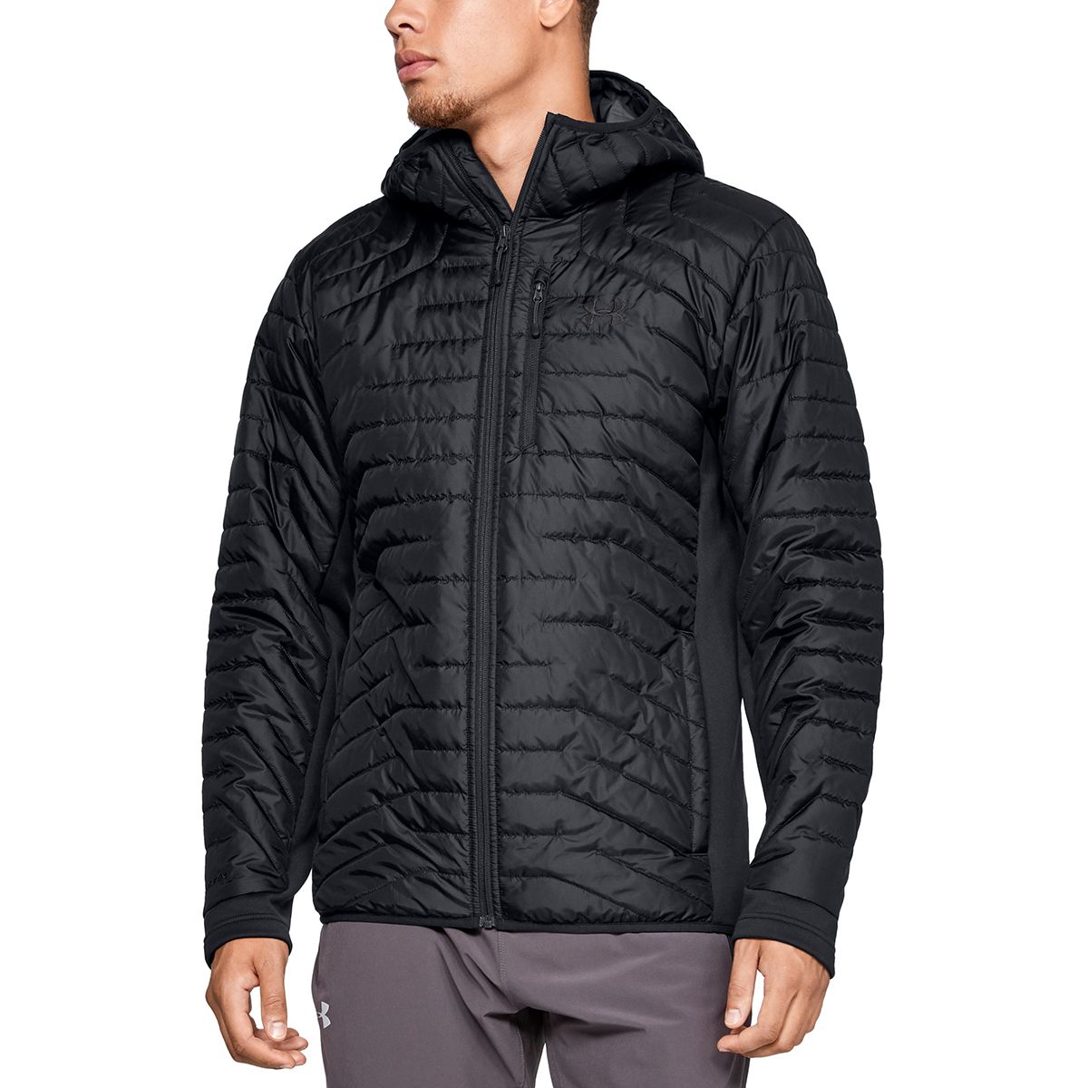 Under Armour Coldgear Reactor Hooded Hybrid Jacket - Men's ...