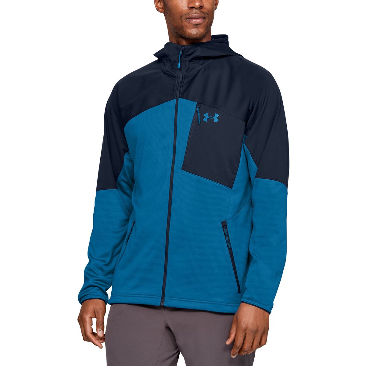 Under Armour Coldgear Reactor Hooded Fleece Jacket - Men's - Clothing