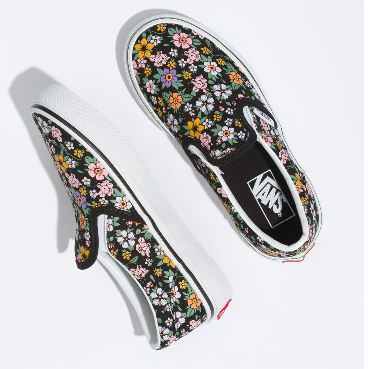 Vans Classic Fun Floral Slip-On Skate Shoe - Girls' - Kids