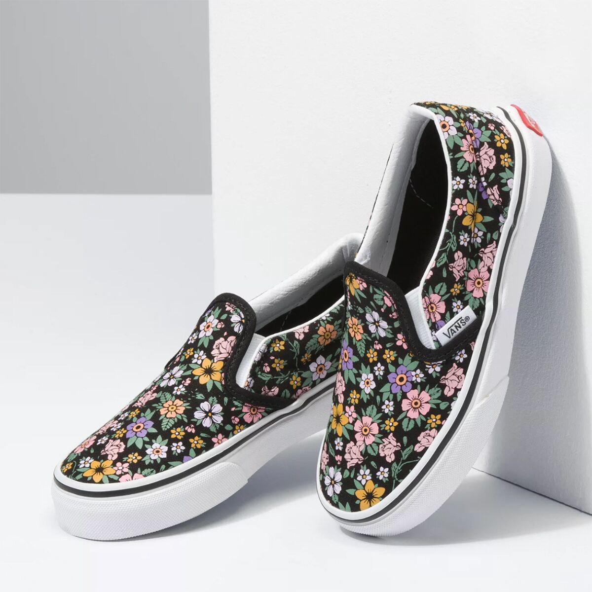 Vans Classic Fun Floral Slip-On Skate Shoe - Girls' - Kids