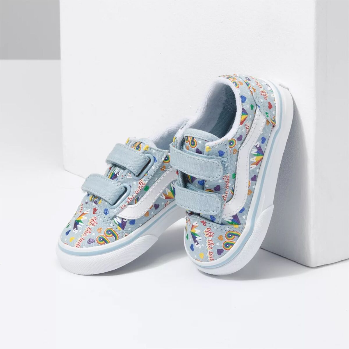 Vans Rainbow Old Skool V Skate Shoe - Toddler Girls' - Kids