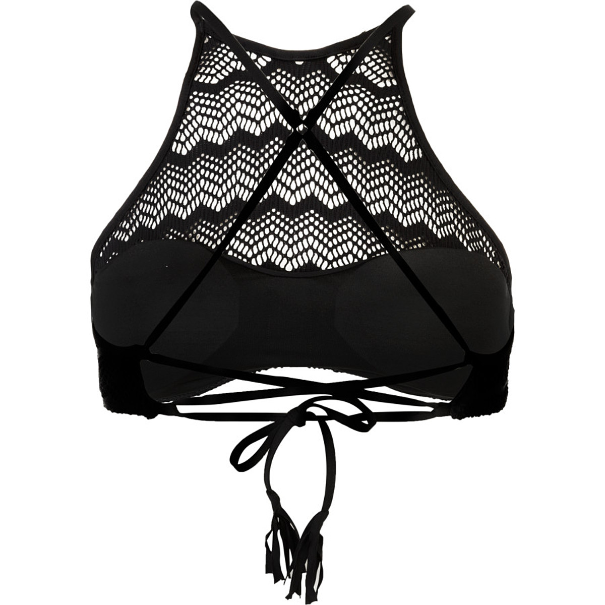 Volcom Beat Street Halter Bikini Top Womens Clothing