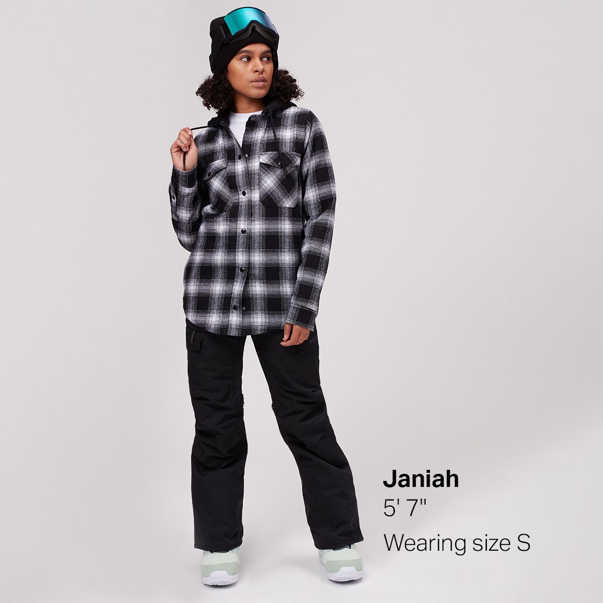 Volcom Hooded Flannel Jacket - Women's - Clothing