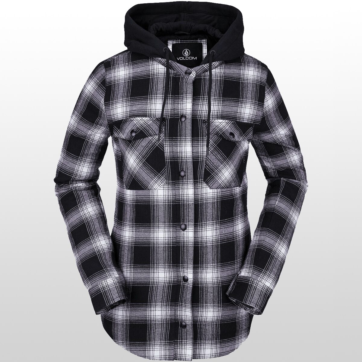 Volcom Hooded Flannel Jacket - Women's - Clothing
