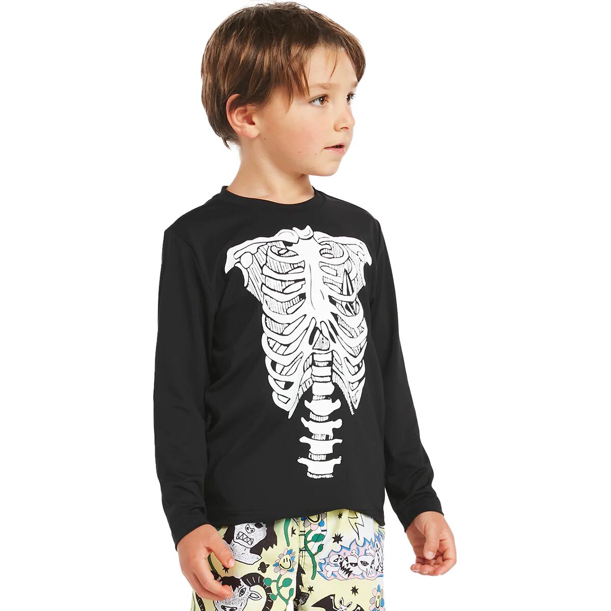 Volcom Skeleton Long-Sleeve Rashguard - Kids' - Kids