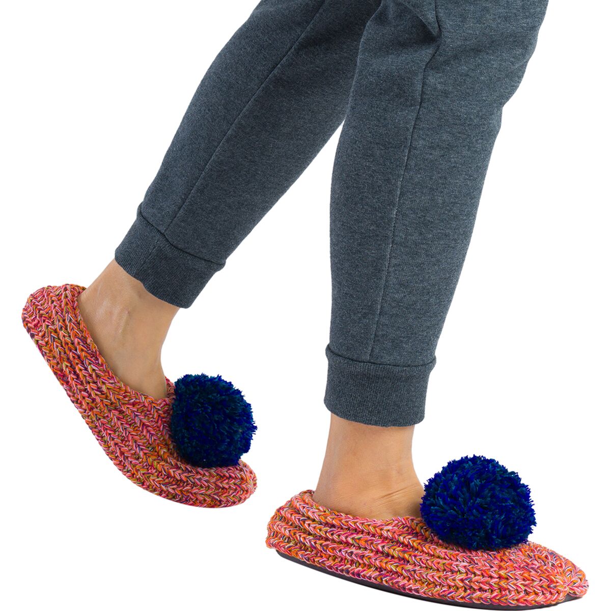 Verloop Super Mix Pom Rib Slippers - Footwear