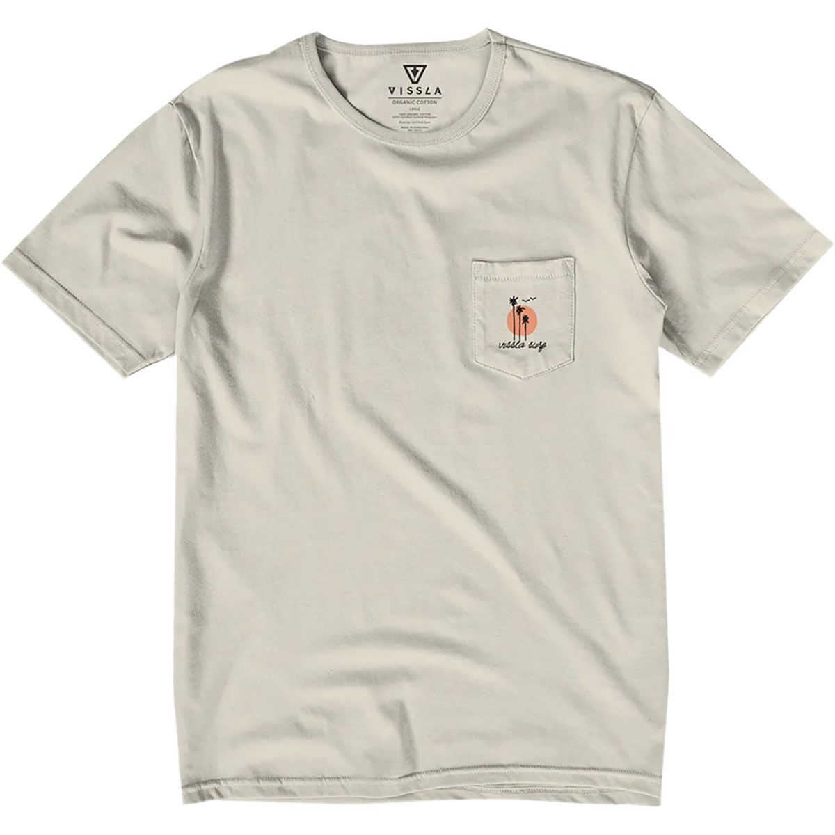 Vissla Out Front Organic Pocket T-Shirt - Men's - Clothing