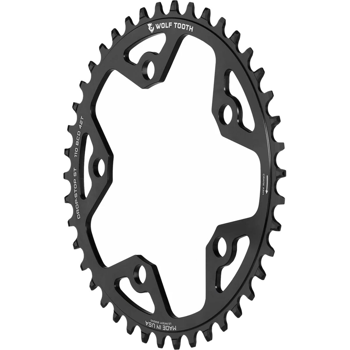 Wolf Tooth Components Drop Stop ST 110 BCD Chainring - Bike