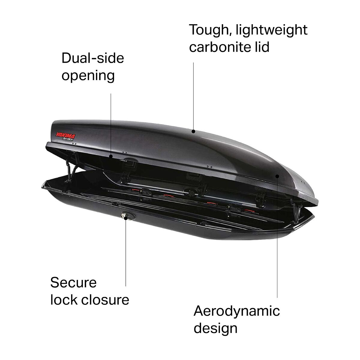 Yakima SkyBox 21 Carbonite Cargo Box - Ski