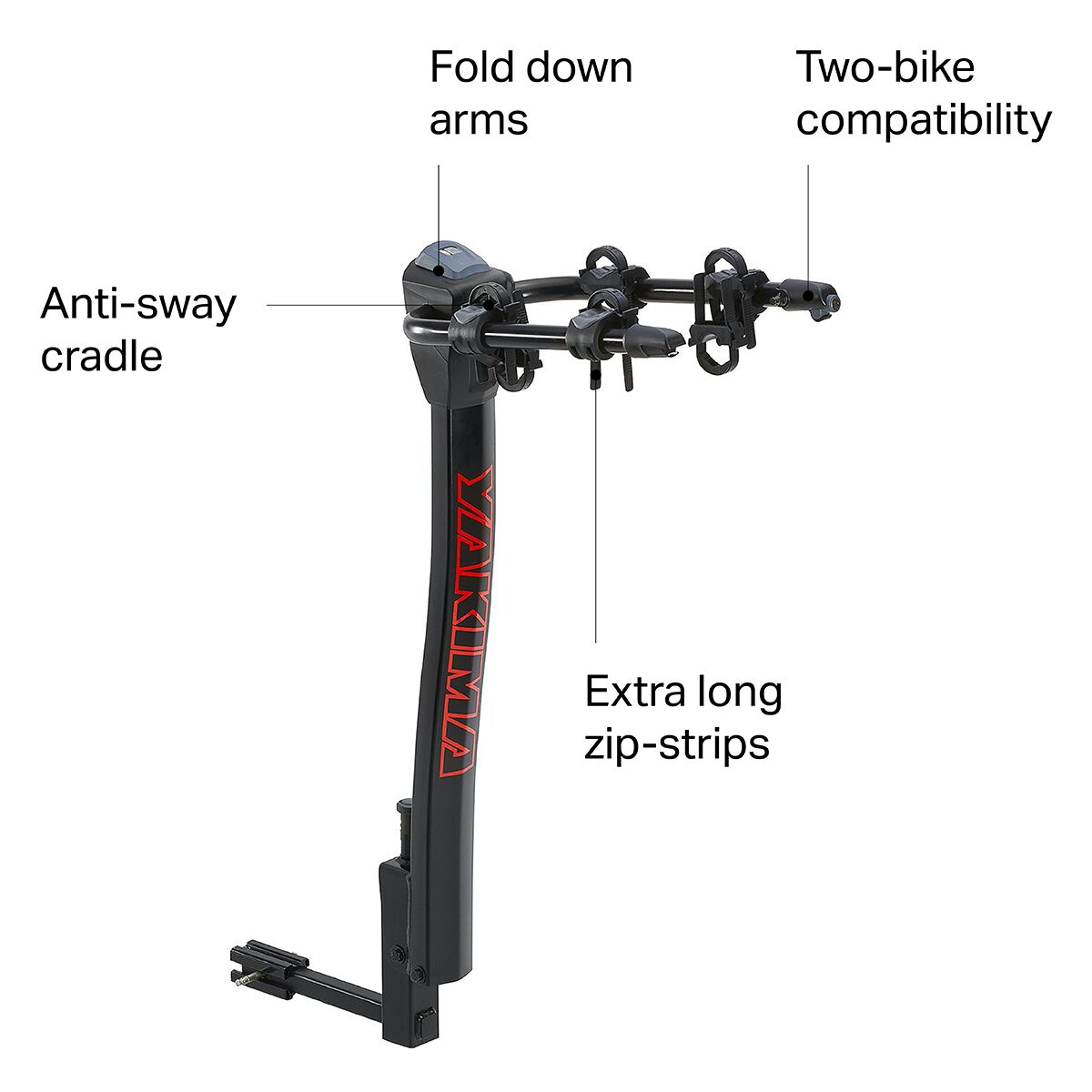 Yakima BackRoad 2-Bike Rack | Backcountry.com