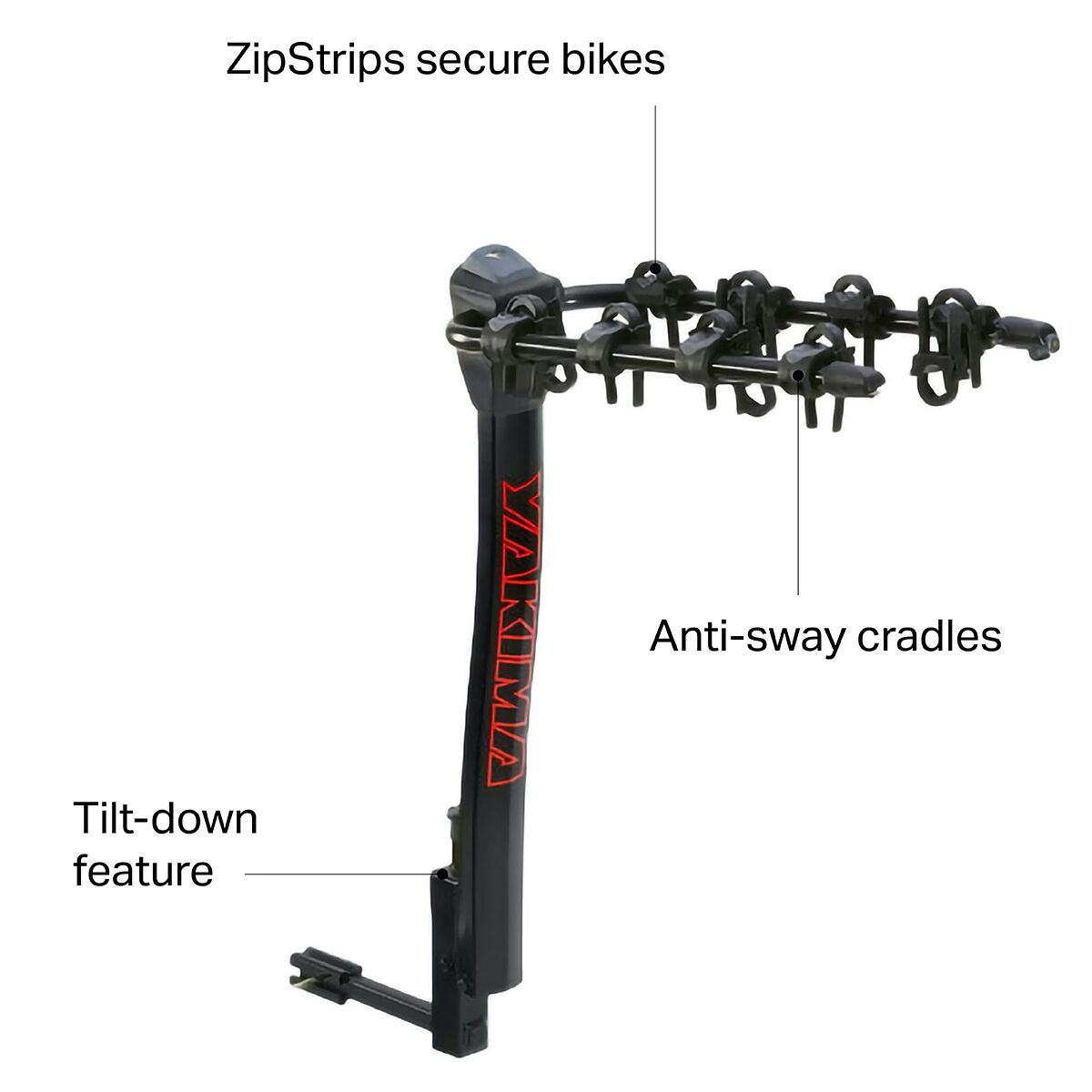 Yakima BackRoad 4-Bike Rack - Bike