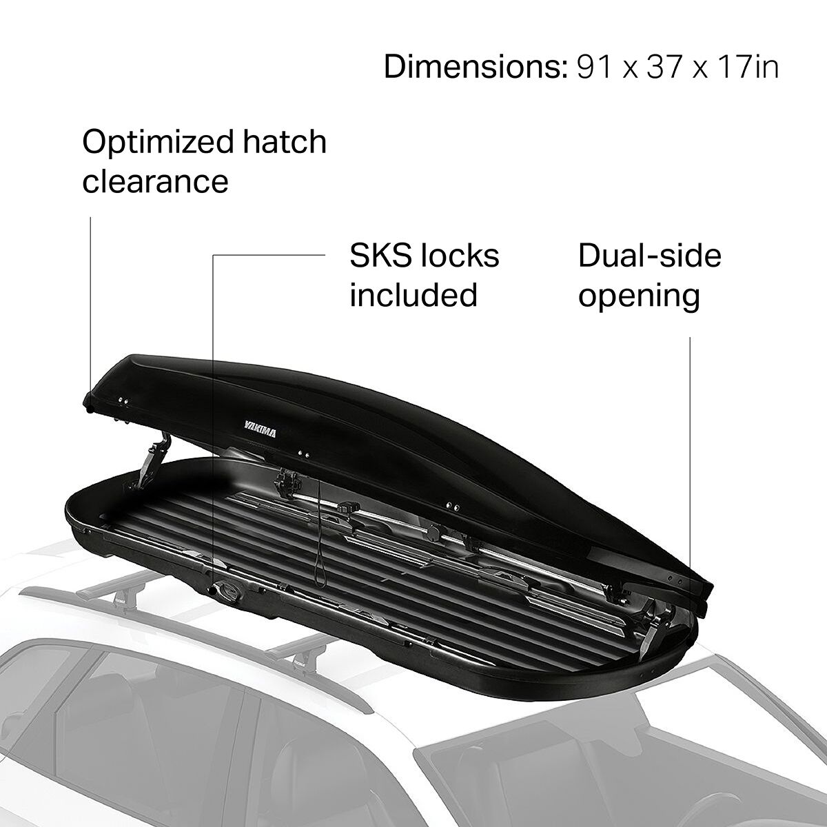Yakima GrandTour 18 Cargo Box - Ski