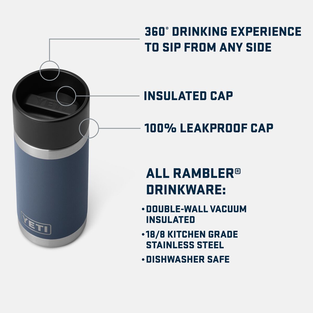 YETI Rambler Hotshot Bottle - 12oz - Hike & Camp