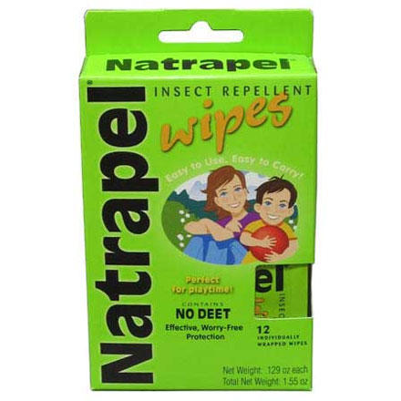 Adventure Ready Brands Natrapel Deet Free Insect Repellent Wipes - Hike ...