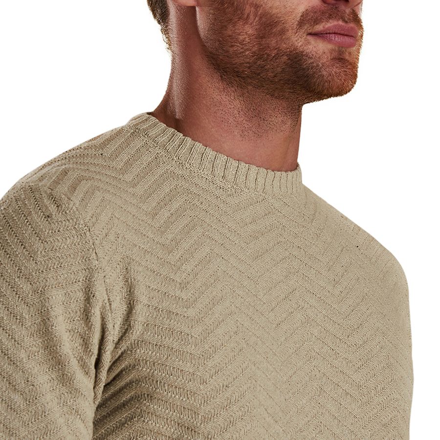 Barbour Herringbone Crew Sweater - Men's | Backcountry.com