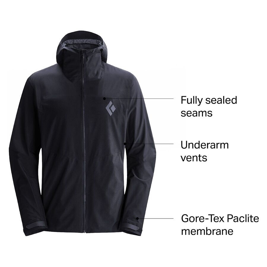 Black Diamond Liquid Point Shell Jacket - Men's | Backcountry.com