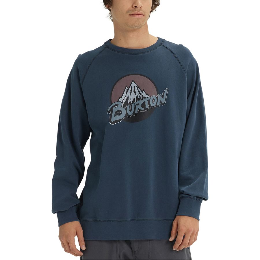 Burton Retro Mountain Organic Crew Sweatshirt - Men's | Backcountry.com