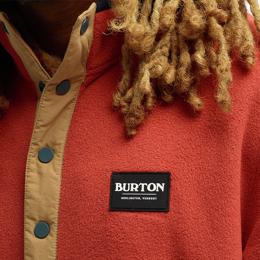 Burton Hearth Fleece Anorak Jacket - Men's | Backcountry.com