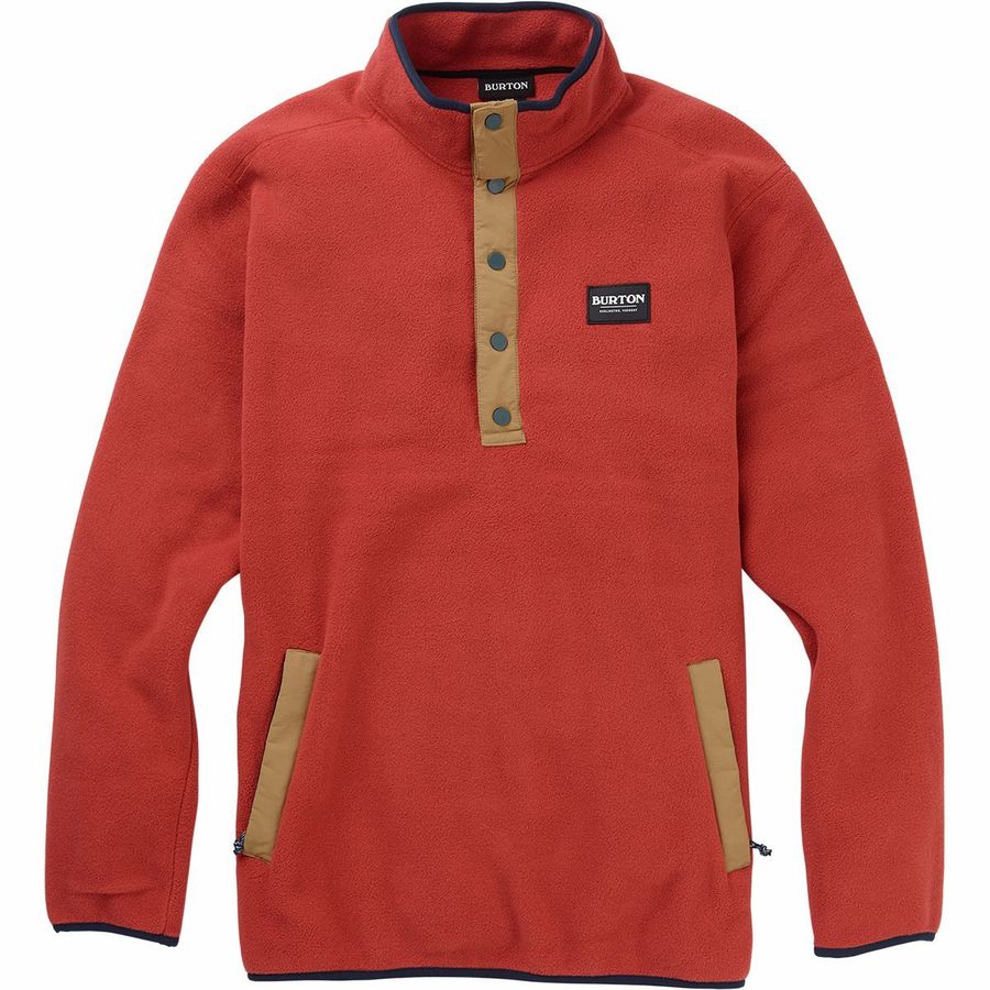 Burton Hearth Fleece Anorak Jacket - Men's | Backcountry.com