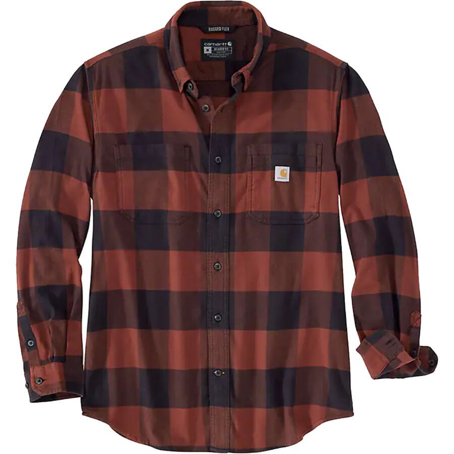 Carhartt Rugged Flex Relaxed Fit MW Flannel LS Plaid Shirt - Men's ...
