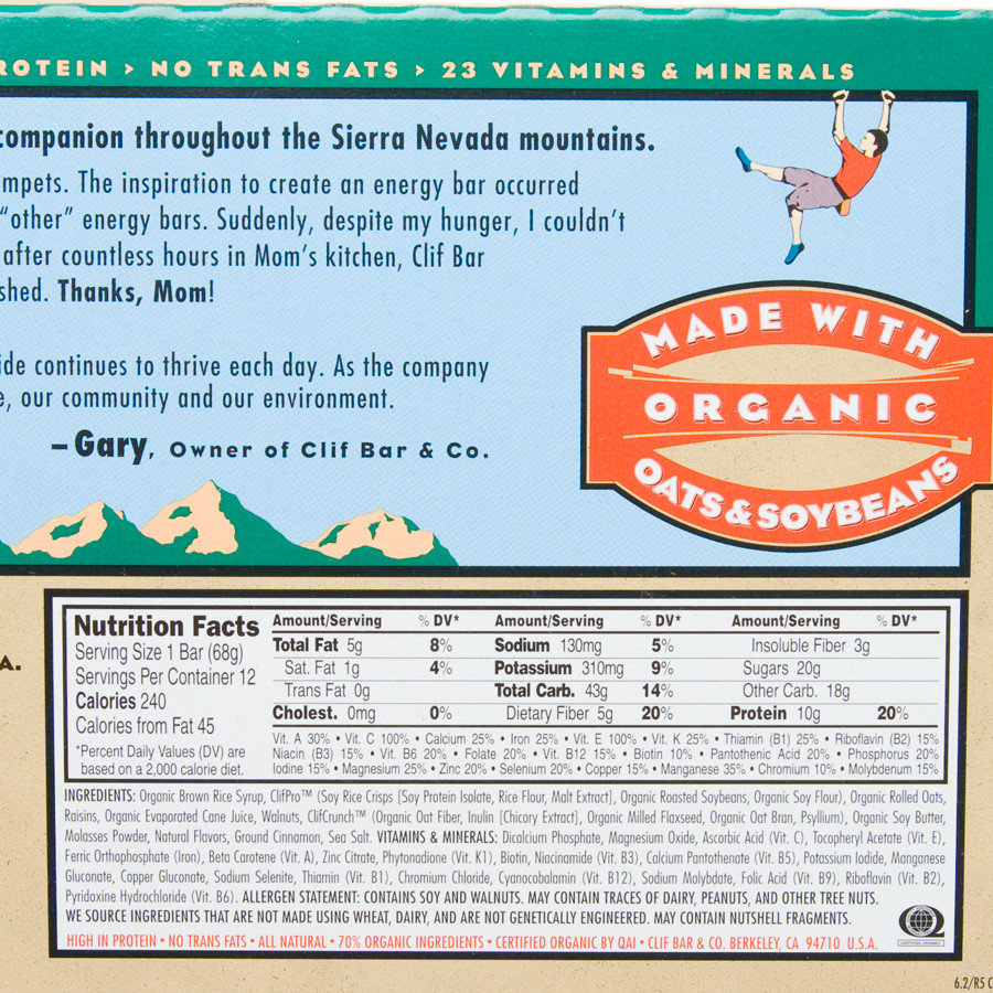 Clifbar Clif Bars - 12 Pack | Backcountry.com